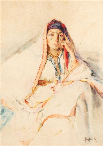 Portrait de femme by Alphonse Birck on artnet