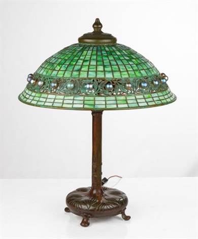 Tiffany Studios Jeweled Geometric Table Lamp by Tiffany Studios on artnet
