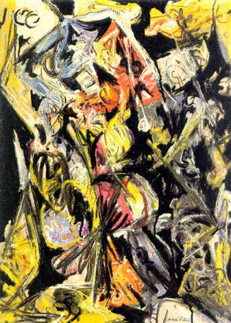 Composition with red triangles by Jackson Pollock on artnet