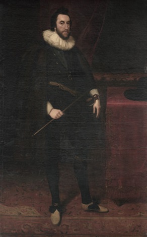 Portrait of Thomas Howard, 14th Earl of Arundel 1585-1646, full-length ...