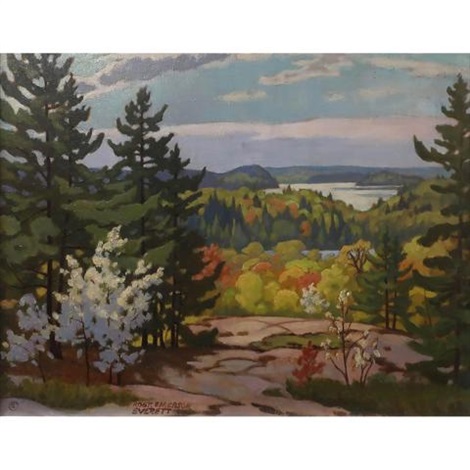 SPRING BLOSSOMS, HUCKLEBERRY ROCKS by Robert Emerson Everett on artnet