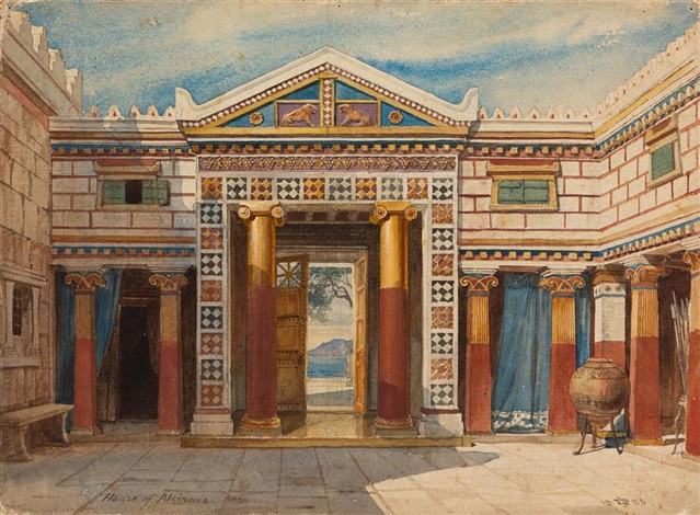 House of Alcinous by Edward John Poynter on artnet