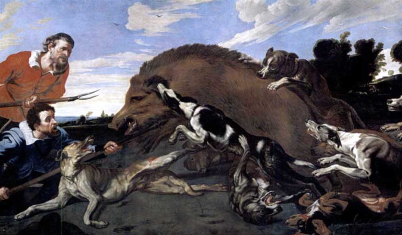 A boar hunt by Frans Snijders on artnet