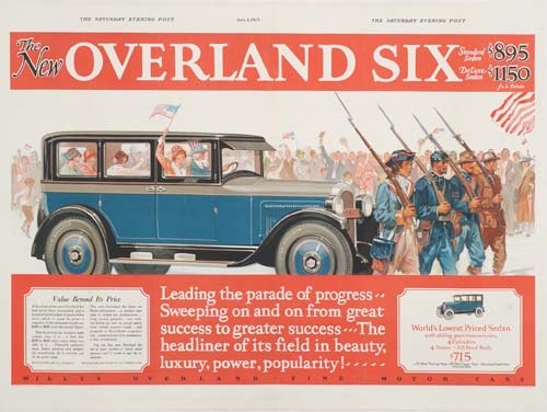 The new Overland Six by Posters: Automobiles on artnet
