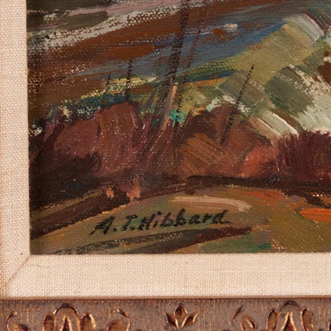 The Covered Bridge by Aldro Thompson Hibbard on artnet