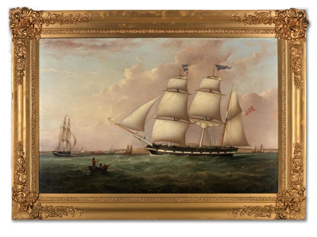 The Jane Prowse in two positions off the entrance to the Mersey at New ...