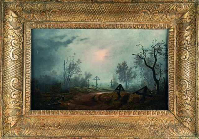 Foggy Russian graveyard by Julius Karl von Leypold on artnet