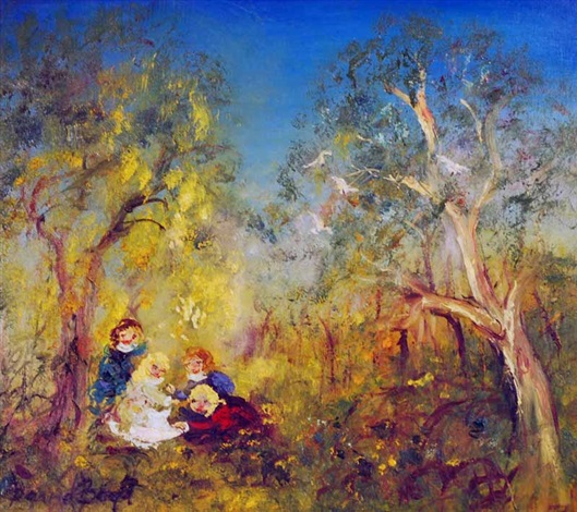 Picnic Under The Wattle Tree by David Boyd on artnet