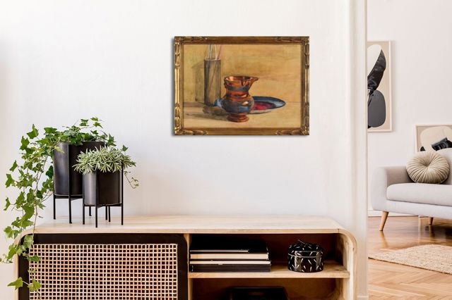 TABLE TOP STILL LIFE by John Luke on artnet