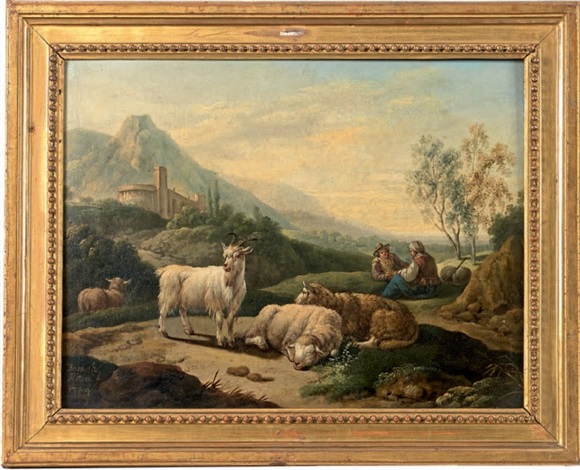 Bergers avec des chèvres et des moutons 2 works by Joseph Roos on artnet