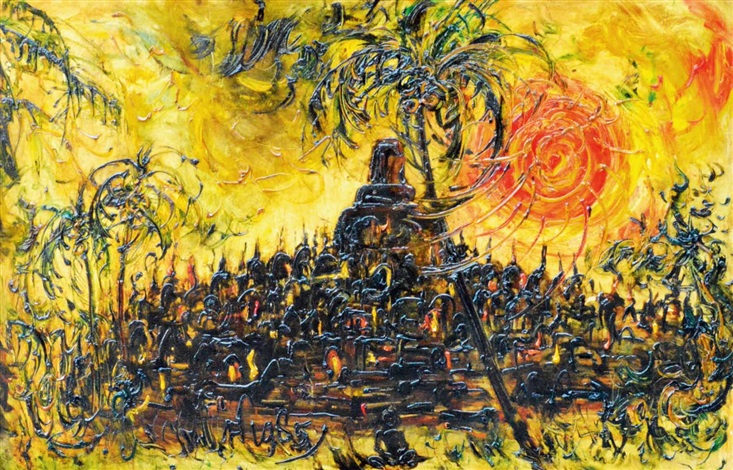 Borobudur by Affandi on artnet