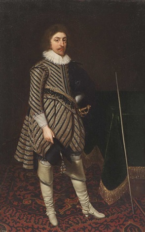 Portrait of a gentleman, thought to be Henry De Vere, full-length ...