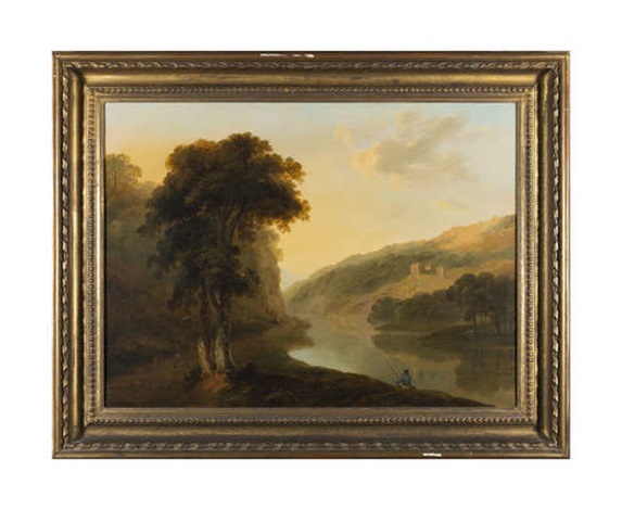 River Landscape with Figures by James Arthur O'Connor on artnet