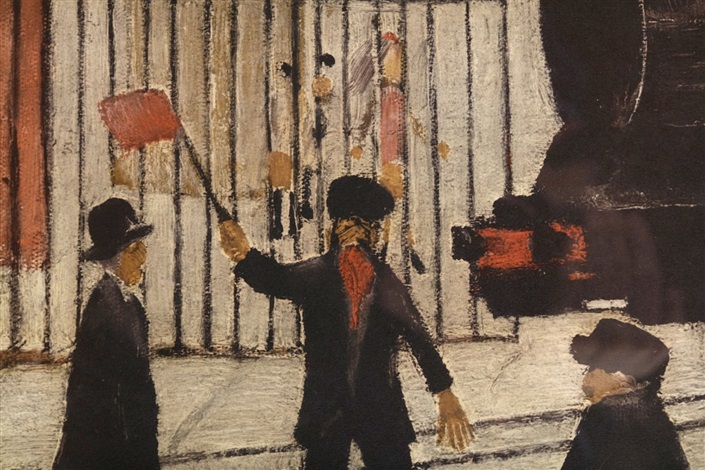 Level Crossing with Train by L.S. Lowry on artnet