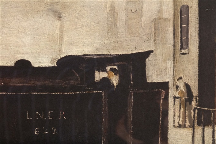 Level Crossing with Train by L.S. Lowry on artnet