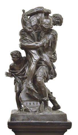 Aeneas, Anchises and Ascanius escaping Troy by Pierre Lepautre on artnet
