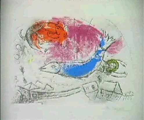 THE BLUE FISH. 1957 by Marc Chagall on artnet