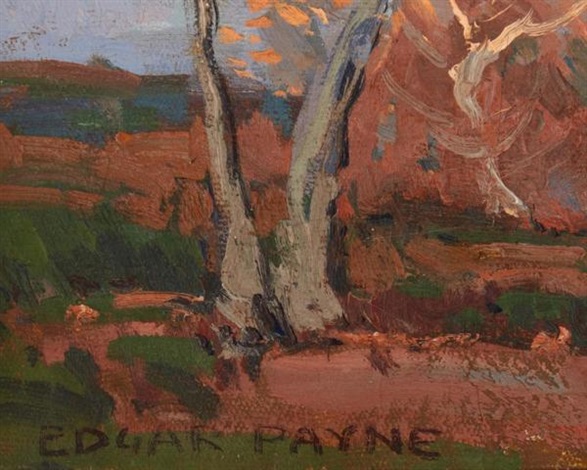 Young Sycamores In Autumn by Edgar Alwin Payne on artnet