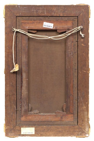 A trompe loeil still life of a letter rack with an engraving of Charles ...