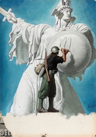 Exhibition of the fascist revolution by Gino Boccasile on artnet