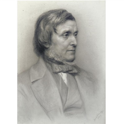 Portrait drawing of William Boxall, R.A.1800-1879 by Jane Fortescue ...