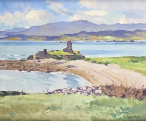 Rahan castle, known locally as McSwynes castle by Robert Taylor Carson ...