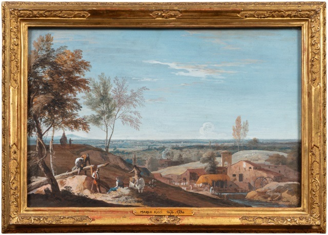 A landscape with a windmill by Marco Ricci on artnet