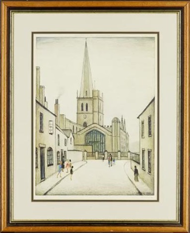Burford Church by L.S. Lowry on artnet