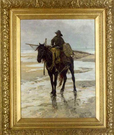 The shrimp fisherman by Jean Delvin on artnet