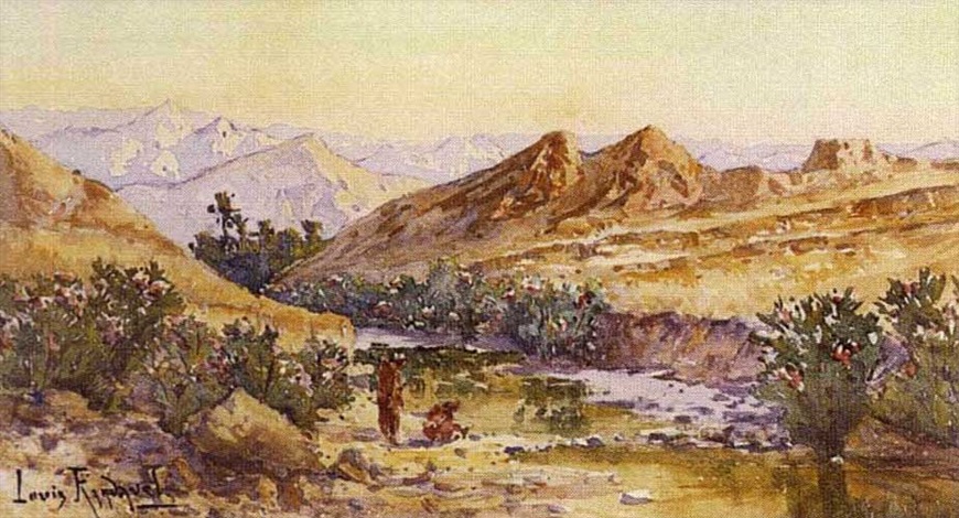 Lavandières au bord de loued by Louis Randavel on artnet