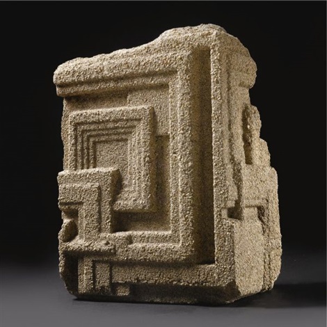 Textile Master block from the Charles Ennis house, Los Angeles ...
