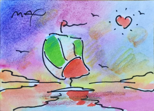 SAILBOAT SUNSET by Peter Max on artnet