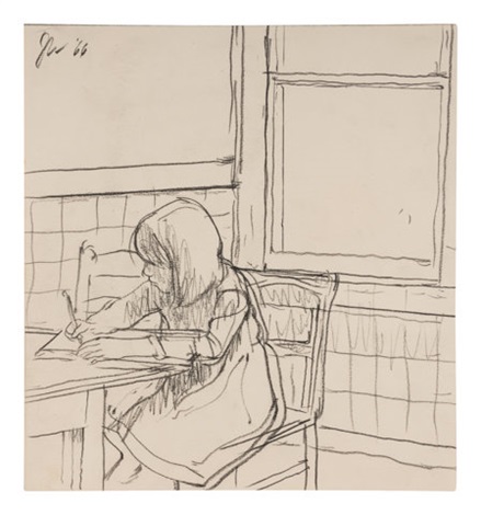 Ellen Writing, 1966, Becky Making a Doll, 1966, and Becky Sewing, 1966 ...