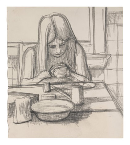 Ellen Writing, 1966, Becky Making a Doll, 1966, and Becky Sewing, 1966 ...