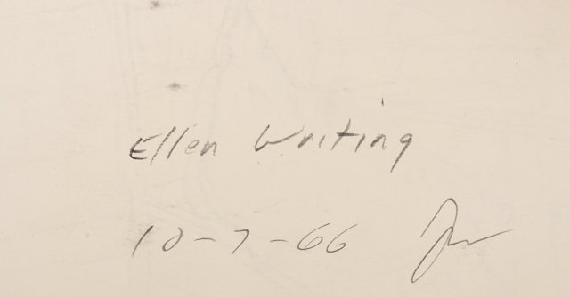 Ellen Writing, 1966, Becky Making a Doll, 1966, and Becky Sewing, 1966 ...