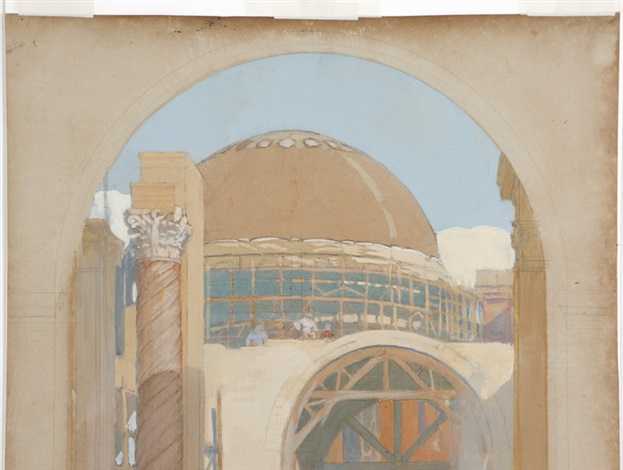 Study for The Arts, Palace of Fine Arts with Allegorical Figures by ...