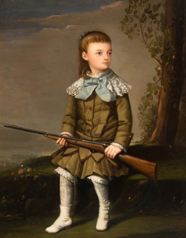 Portrait of a Boy with Rifle by French School (19) on artnet