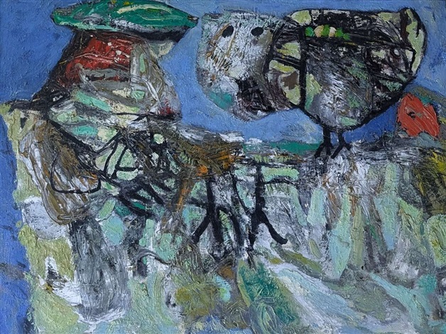 Vogellandschap Bird Landscape by Lucebert on artnet