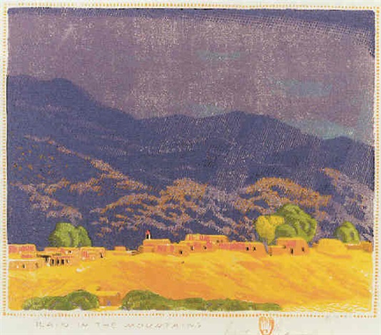 Rain in the mountains by Gustave Baumann on artnet