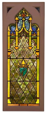 Pair of Tiffany Studios Gothic Revival Windows, St. Pauls Presbyterian ...