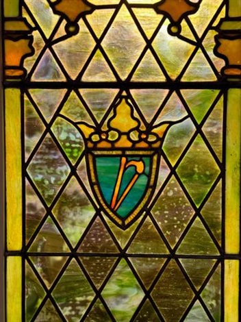 Pair of Tiffany Studios Gothic Revival Windows, St. Pauls Presbyterian ...