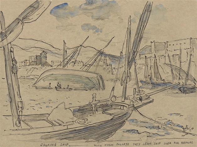 Group of 5 drawings by George Overbury Hart on artnet