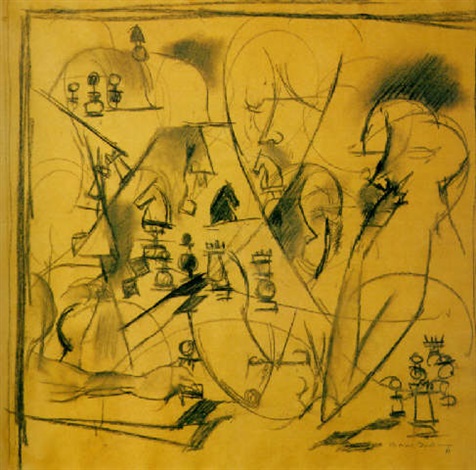 Marcel Duchamp Portrait Of Chess Players