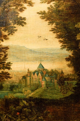 Allegory of Earth Ceres and the abundant harvest of autumn in a forest ...