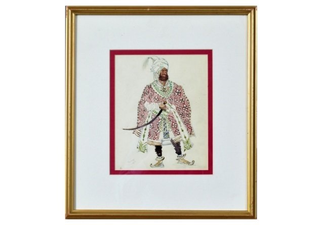 Untitled, Portrait of a Man with Sword by Leon Bakst on artnet