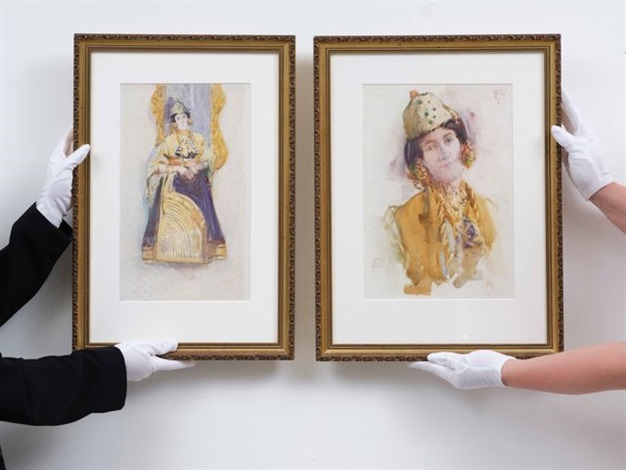 A PORTRAIT SET LA BELLE JUIFE BEAUTIFUL JEWESS 1903 PAIR by Frances ...