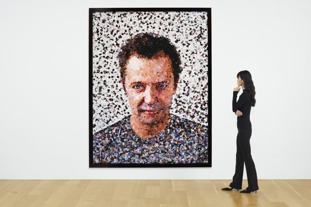 Self-Portrait from Pictures of Magazines by Vik Muniz on artnet