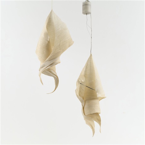 Two Jimken ceiling lights from the Mamo Nouchies series by Ingo Maurer and Dagmar Mombach on artnet