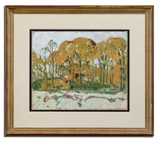 Billowing Trees New York, circa 1910-11 by David Brown Milne on artnet