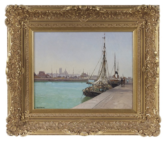 Le Port de Dieppe by Louis Etienne Timmermans on artnet